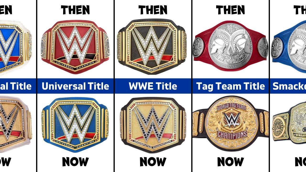 🏆 The Evolution of WWE Championship Belts Over the Years