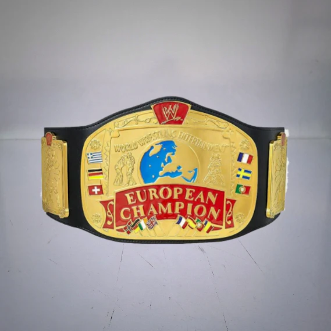 WWE European Championship Belt - Classic Collector's Title