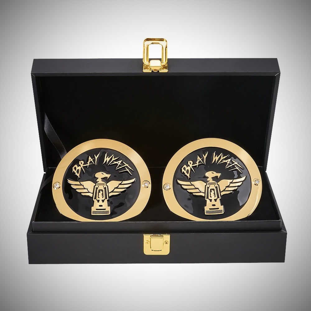 WWE Bray Wyatt Side Plates Championship Title Box Set - Collectible